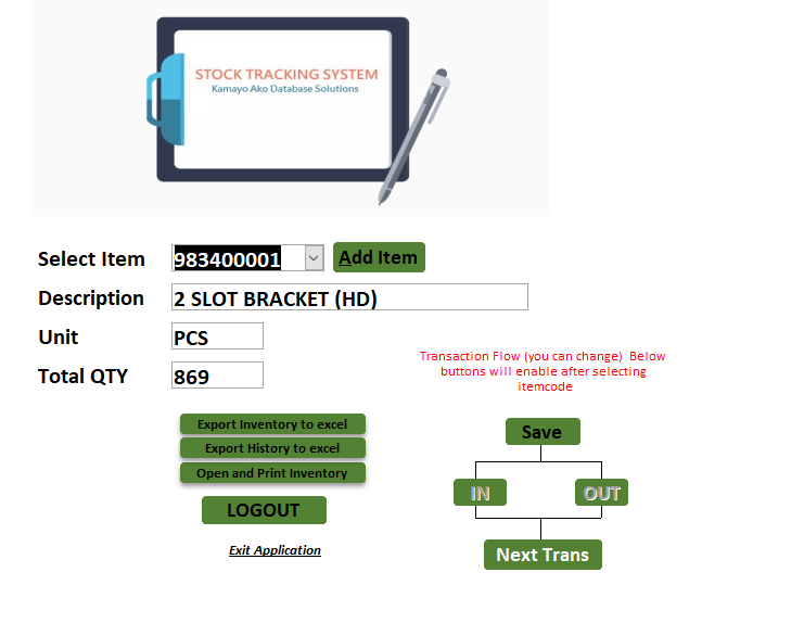Stock Tracking System in Microsoft Access Free Download | SourceCodester